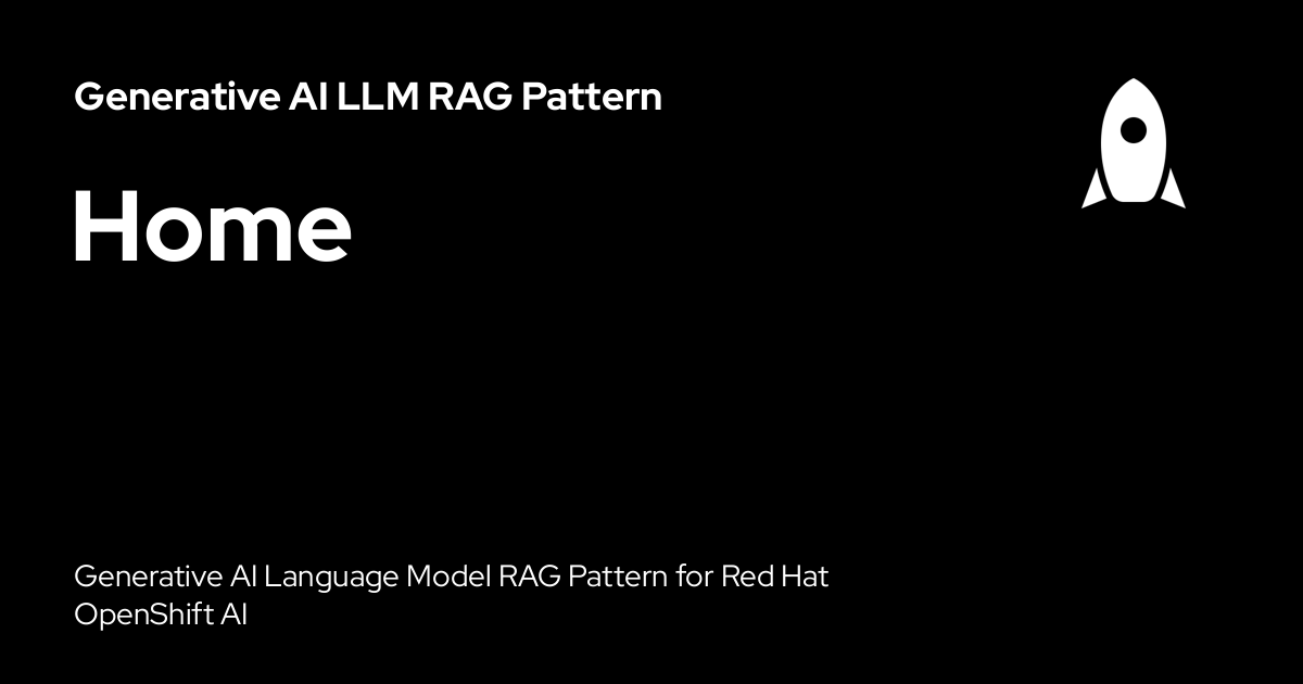 Generative AI LLM RAG Pattern